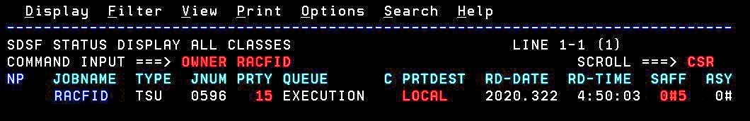 Tso Ispf Tutorial Sdsf System Display Search Facility